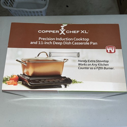 Copper Chef XL Precision Induction Cooktop And 11-inch Deep Dish ...