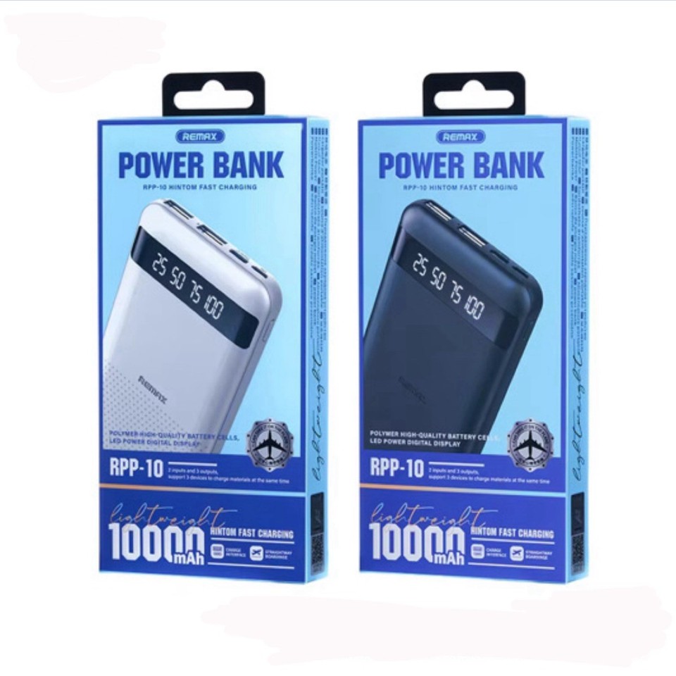 Power Bank 10000mAh – Fast Charge, USB-C/USB-A, For Travel & Daily use ...