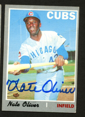 Nate Oliver #223 signed autograph auto 1970 Topps Baseball Trading Card ...