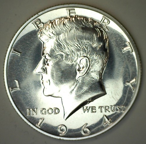 1964 Silver Proof Kennedy Half Dollar Coin 50 Cent JFK First Year Issue ...