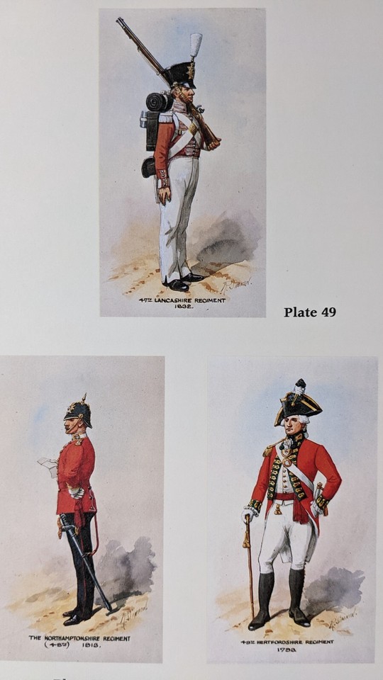 MILITARY BRITISH ARMY INFANTRY UNIFORM PRINT 47th LANCASHIRE REGIMENT ...