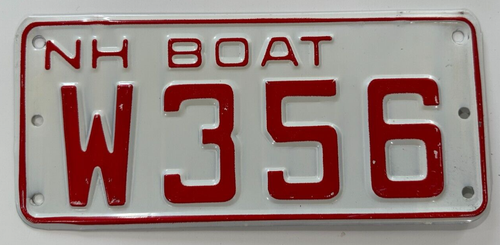 W356 New Hampshire Boat License Plate 356 Porsche | eBay