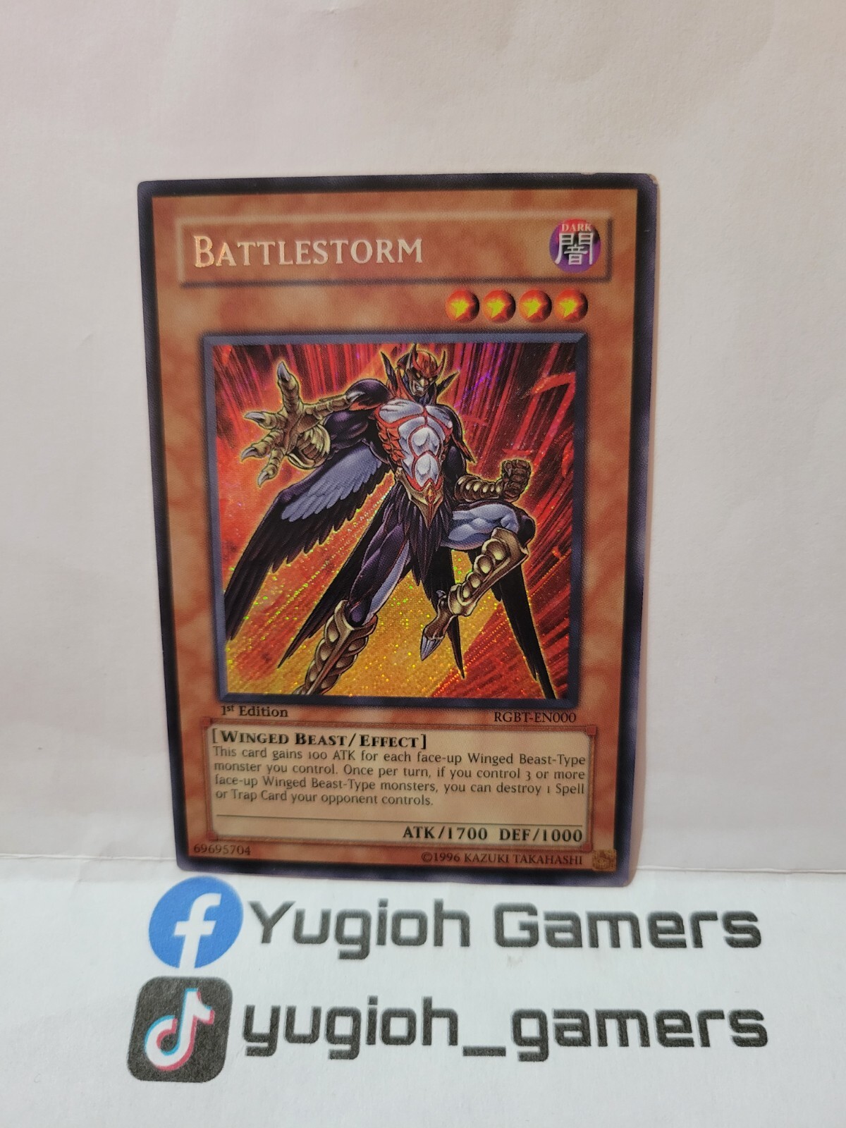 YUGIOH BATTLESTORM RGBT-EN000 1 ST EDITION SECRET HOLO BLEED LIGHT PLAYED | eBay