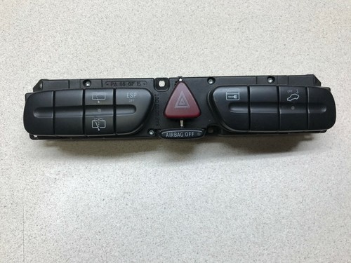 03 04 Mercedes C320 CLK500 W209 Dash Hazard Lights Wiper Lock Switch ...