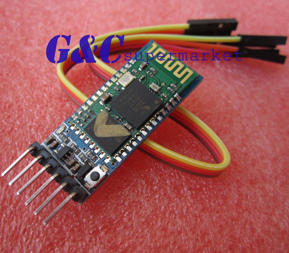 Wireless Serial 6 Pin Bluetooth RF Transceiver Module HC-05 RS232 With ...