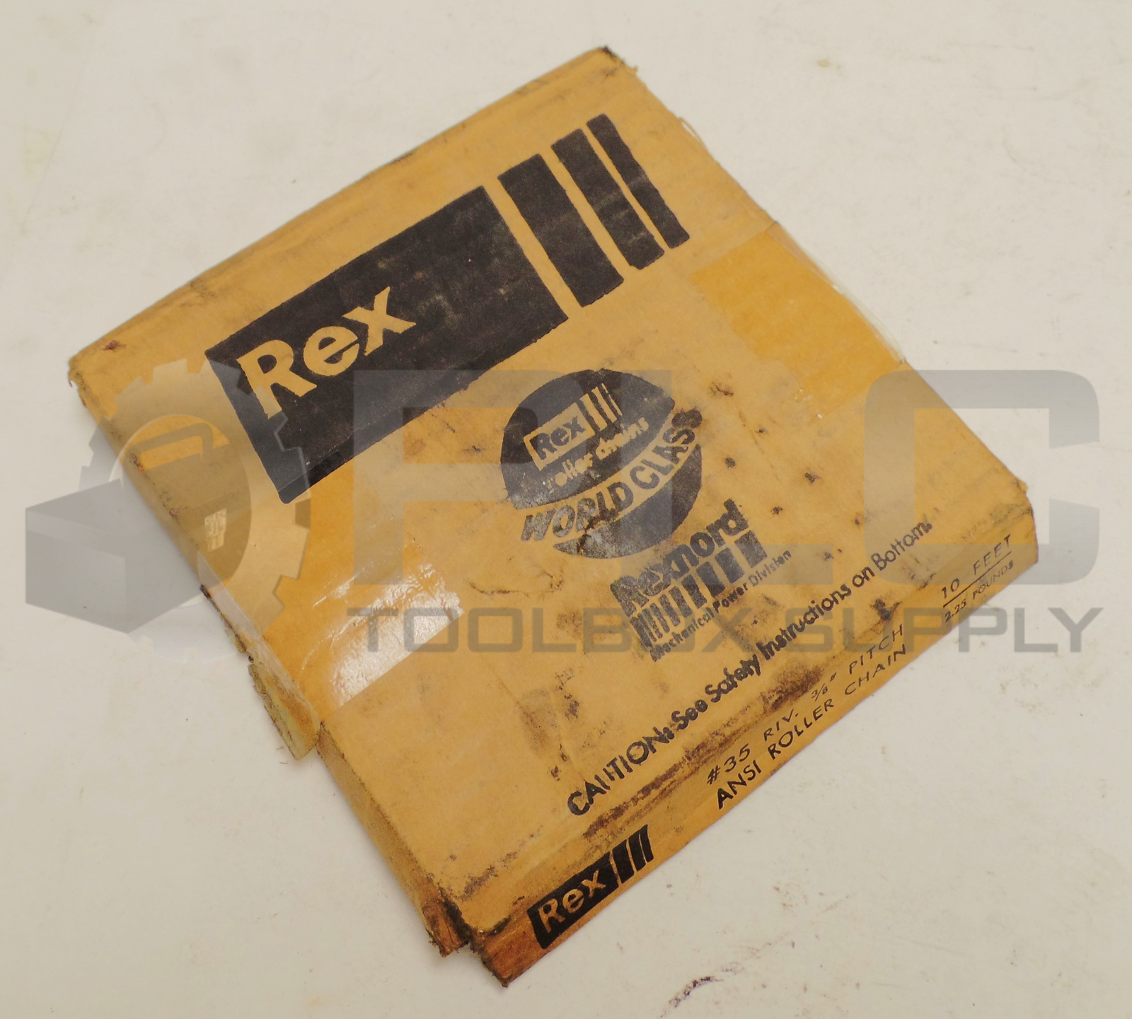 NEW REXNORD 35 RIV. 3/8 PITCH 10 FEET ROLLER CHAIN | eBay