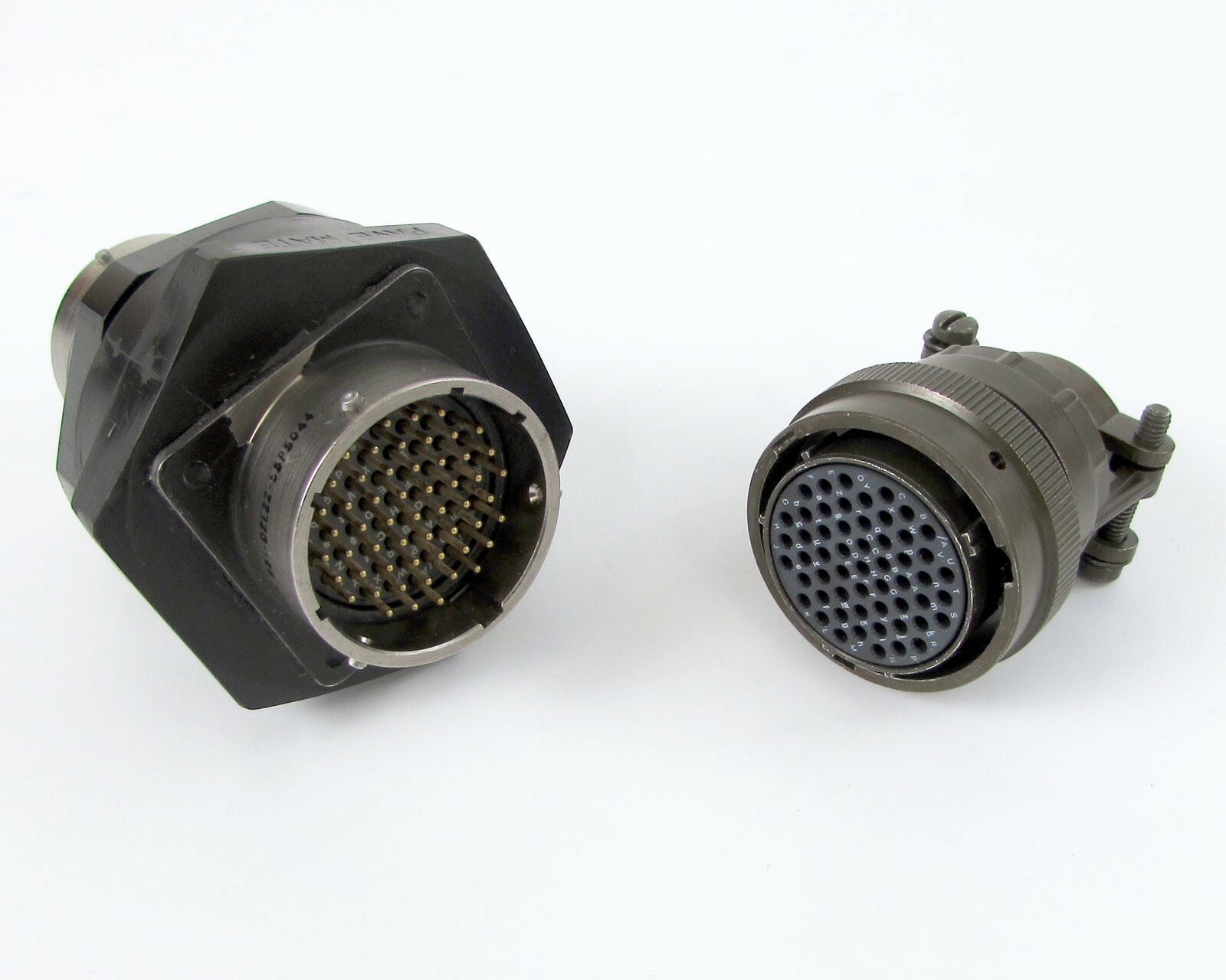 55 Position Mated Connectors with B/H Adapter MIL-C-26482 Souriau 851 ...