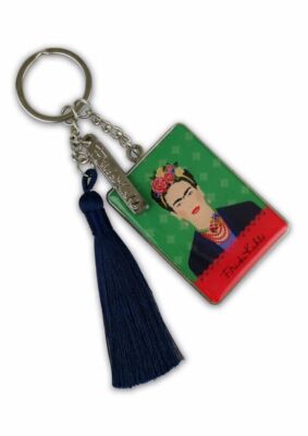 VINTAGE STYLE FRIDA KAHLO VOGUE METAL KEYRING KEYCHAIN KEY RING NEW ...