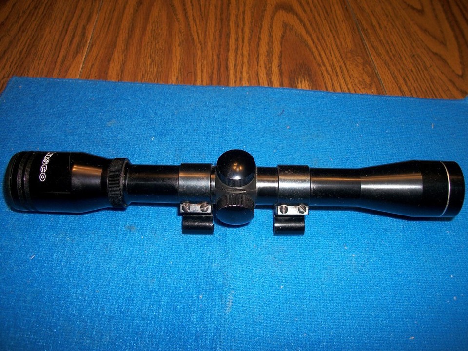 TASCO SILVER LINE SCOPE -- W/ WEAVER USA RINGS! (read description) | eBay