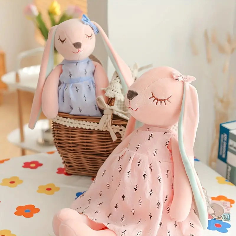 14" Plush Bunny Rabbit Stuffed Toy- Floppy Ears - Easter, Nursery ...