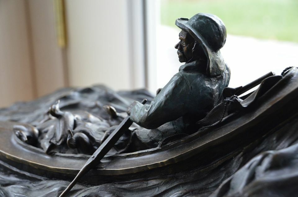 MICHAEL RINGER BRONZE--Riding out the Storm-- 1st Cast! Perfect ...