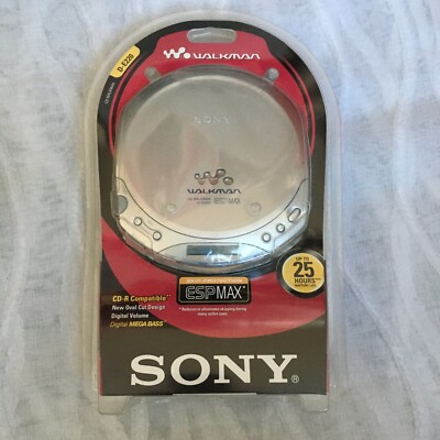 NEW Sony Walkman ESP MAX Portable CD Player Silver (D-E220/SC) SEALED ...