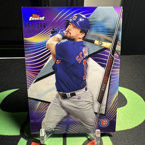 2020 Topps Finest Baseball Kyle Schwarber Purple /250 Chicago Cubs #22 ...