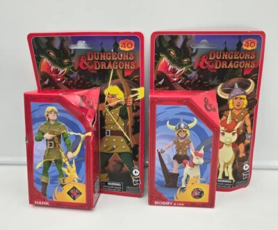 Set of 2 Dungeons & Dragons DND Bobby & Uni and Hank Hasbro Action ...