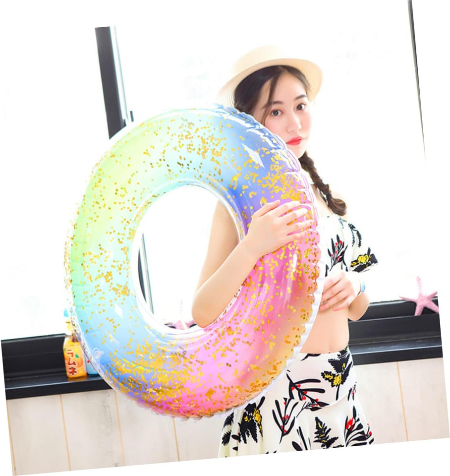 Ibasenice Inflatable Swim Tube Adult Floaties Swimming Ring for Women ...