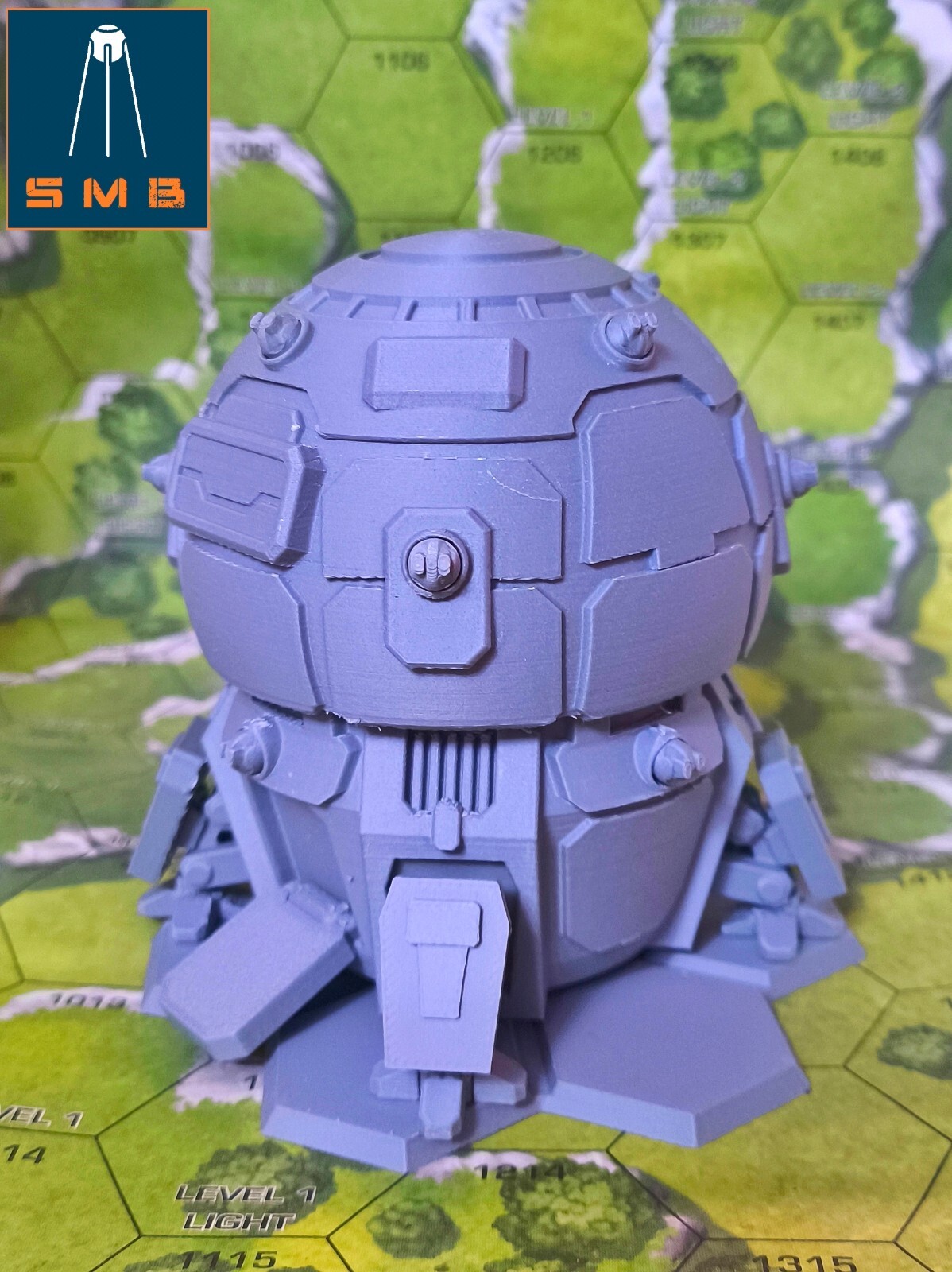 Union Class Mech Dropship w/ Hex Base, Tabletop War Game Terrain (6mm ...