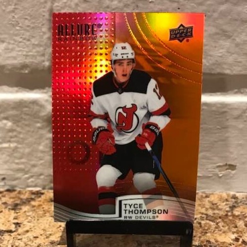 2021-22 Upper Deck Allure Tyce Thompson RC #R-13 Red/Orange Rainbow New ...