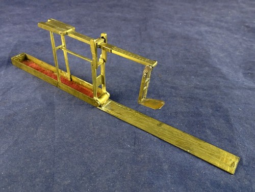 Slender Antique Folding Pocket Brass Coin Balance for 1 and 1/2 ...