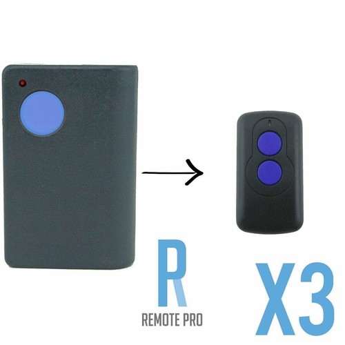 3 x Merlin M800 Blue Compatible Garage Door Remote Control Prolift 230T ...