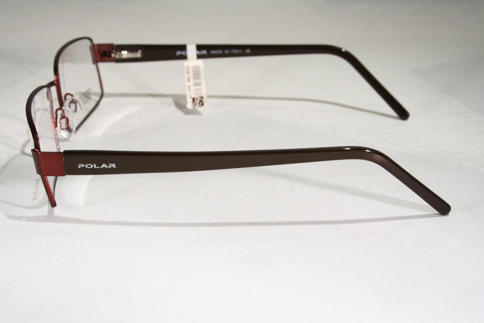 New POLAR Unisex Matte Satin Dark Red Italian Eyeglass Frames Glasses ...