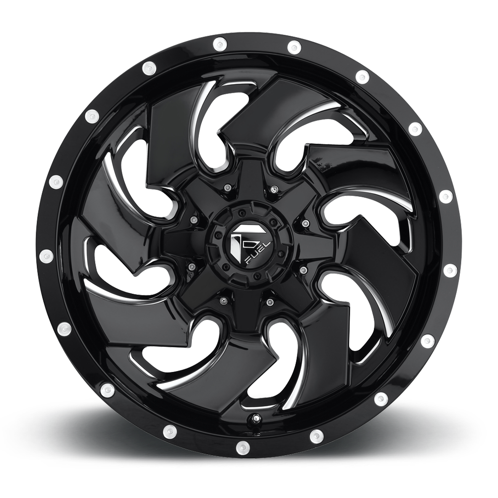 Set 4 20x9 Fuel Cleaver Gloss Black Milled Truck Wheels 8 Lug 8x170 ...