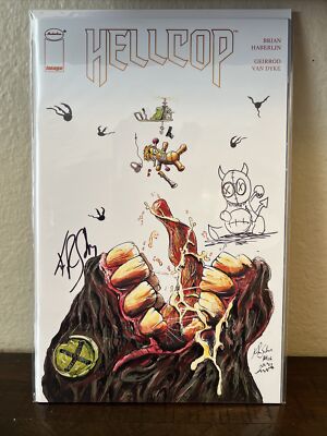 HELLCOP #1 (2021) -SET OF 2- GRADE NM - KEN SALINAS 'VENOM' HOMAGE ...