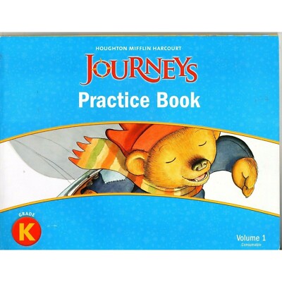 JOURNEYS: Practice Book Consumable Volume 1 GRADE K Houghton Mifflin ...