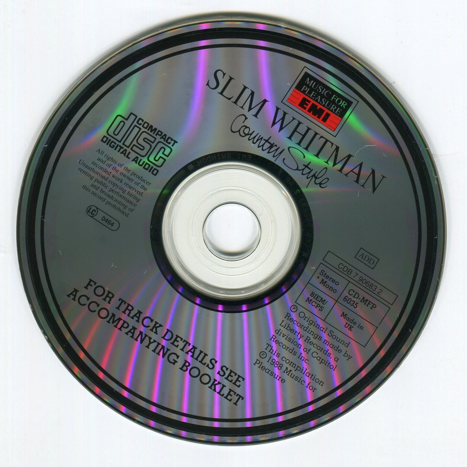 Country Style - Slim Whitman CD N1vg The Fast for sale online | eBay