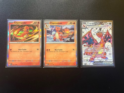 Pokémon Card Obsidian Flames Promo Charmander Charmeleon Evolution ...