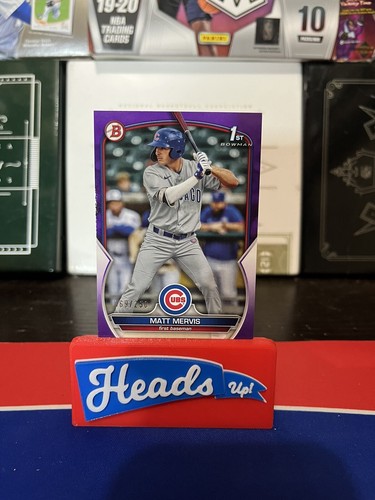 2023 Bowman Matt Mercia Purple Paper /250 Cubs BP-74 | eBay