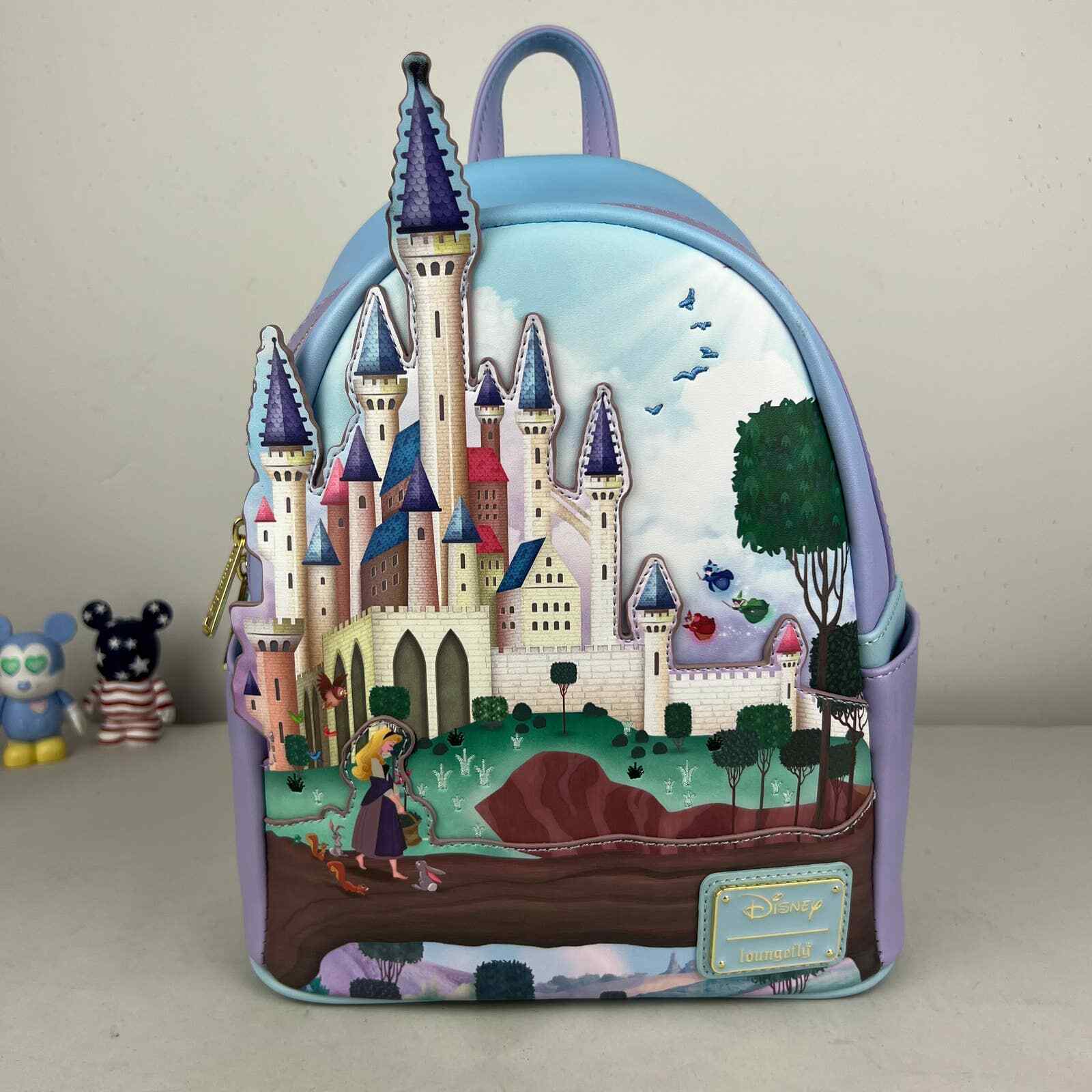 Disney Loungefly Sleeping Beauty Castle Mini Backpack - Gem