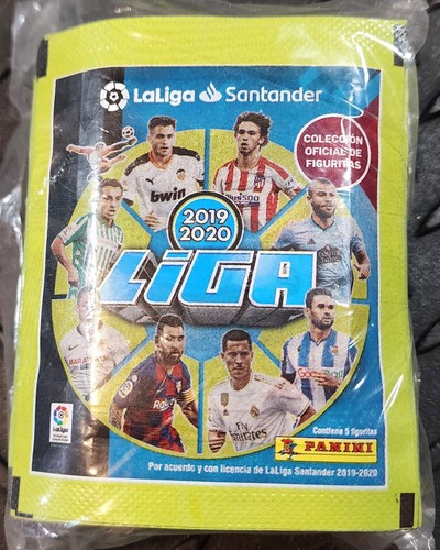 50 Sealed 2019-20 La Liga Sticker packs 250 Stickers Messi Vinicius ...