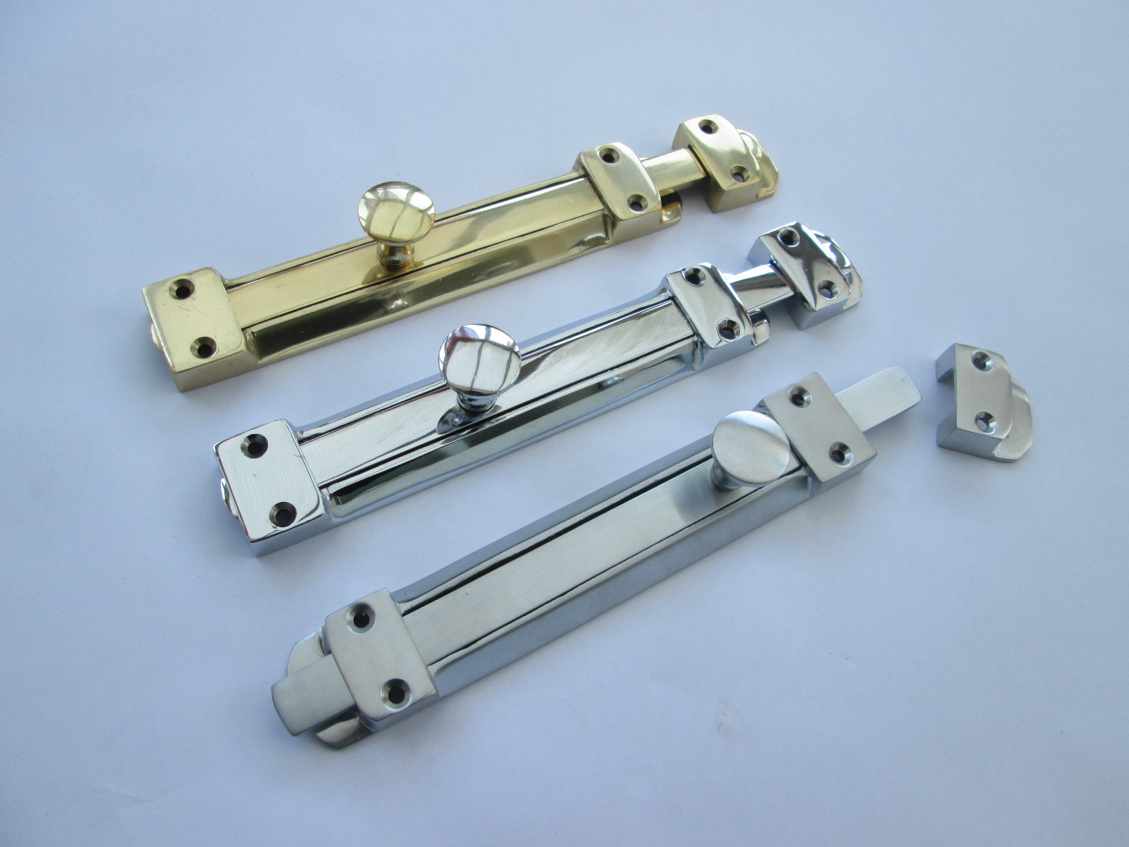 SOLID BRASS CONSTRUCTION HEAVY SURFACE SLIDE SHOOT DOOR BOLT | eBay