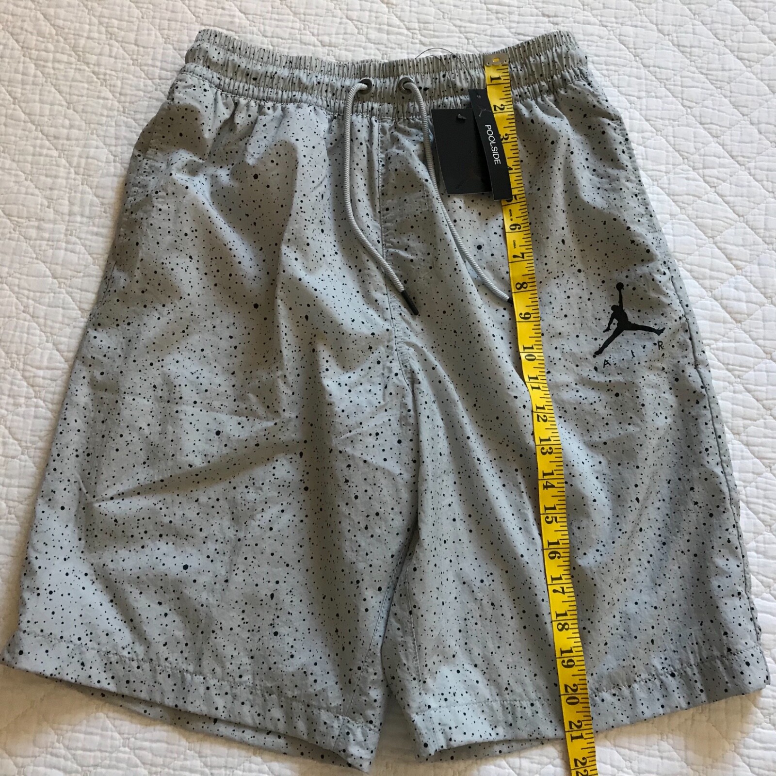 Nike Air Jordan Pool Side Training Swimming Shorts Men’s SZ S Grey ...