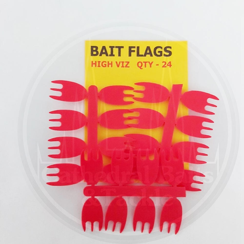 Bait Flags - Red - Pack of 24 - Predator Saltwater Pike Fishing ...