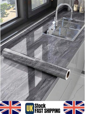 Self Adhesive Kitchen Worktop Covering Vinyl Wrap Cupboard Door Marble ...