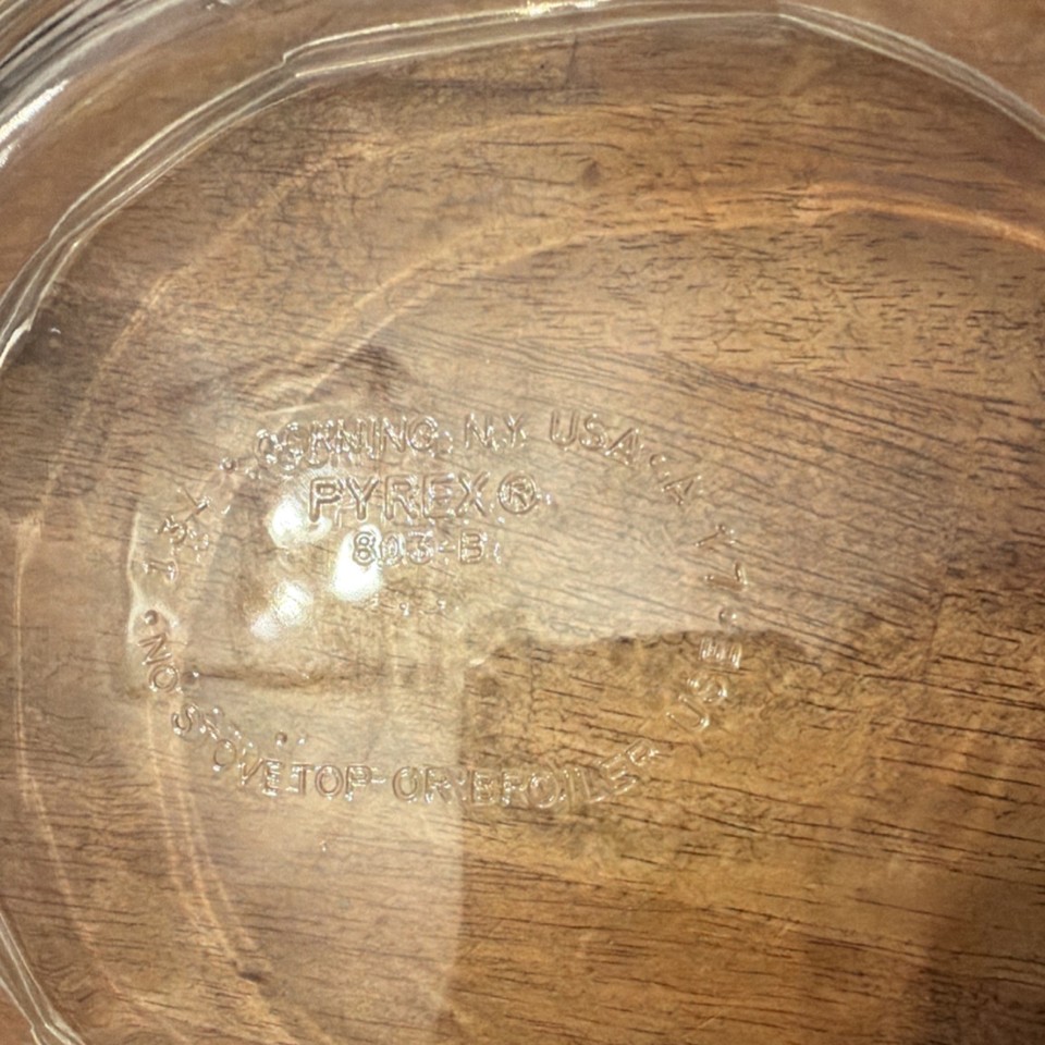 PYREX 805-B Clear Paneled Glass Oval Casserole Baking Dish 1.4QT/1.3L ...