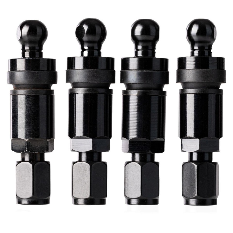 4x Tire Pressure Sensors TPMS Sensors Metal Valve Black for Hyundai ...
