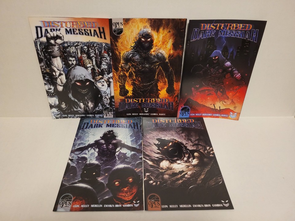 DISTURBED : DARK MESSIAH #1-5 COVER C SET OPUS COMICS | eBay