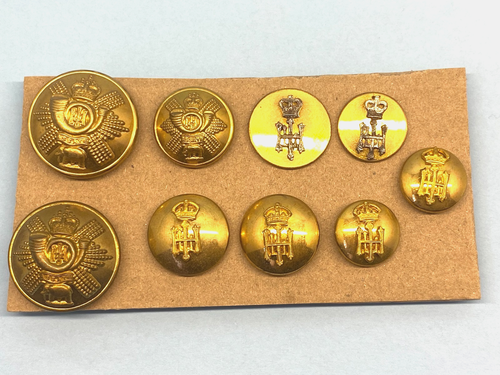 THE HIGHLAND LIGHT INFANTRY OFFICERS BUTTONS .Q/C. / K/C. | eBay UK