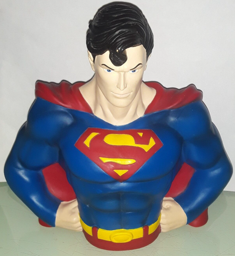 monogram masterworks SUPERMAN bust piggy bank plastic dc | eBay