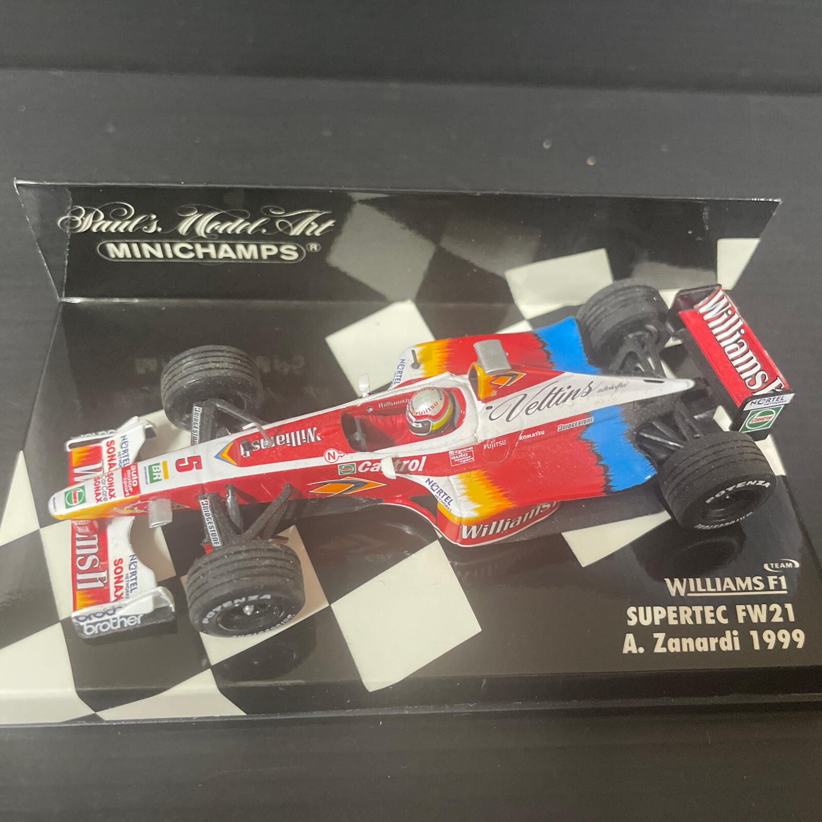 Minichamps Alex Zanardi 1999 Williams Supertec FW21 1:43 Scale Model | eBay