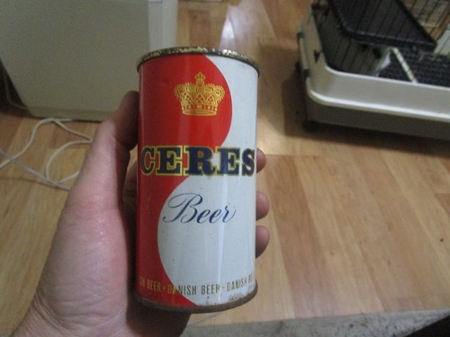 Nice Old CERES 12 Oz. Danish Flat Top Beer Can Denmark | eBay