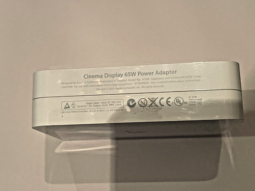 Original APPLE HD Cinema Display 65W Power Adapter Power Supply, No ...