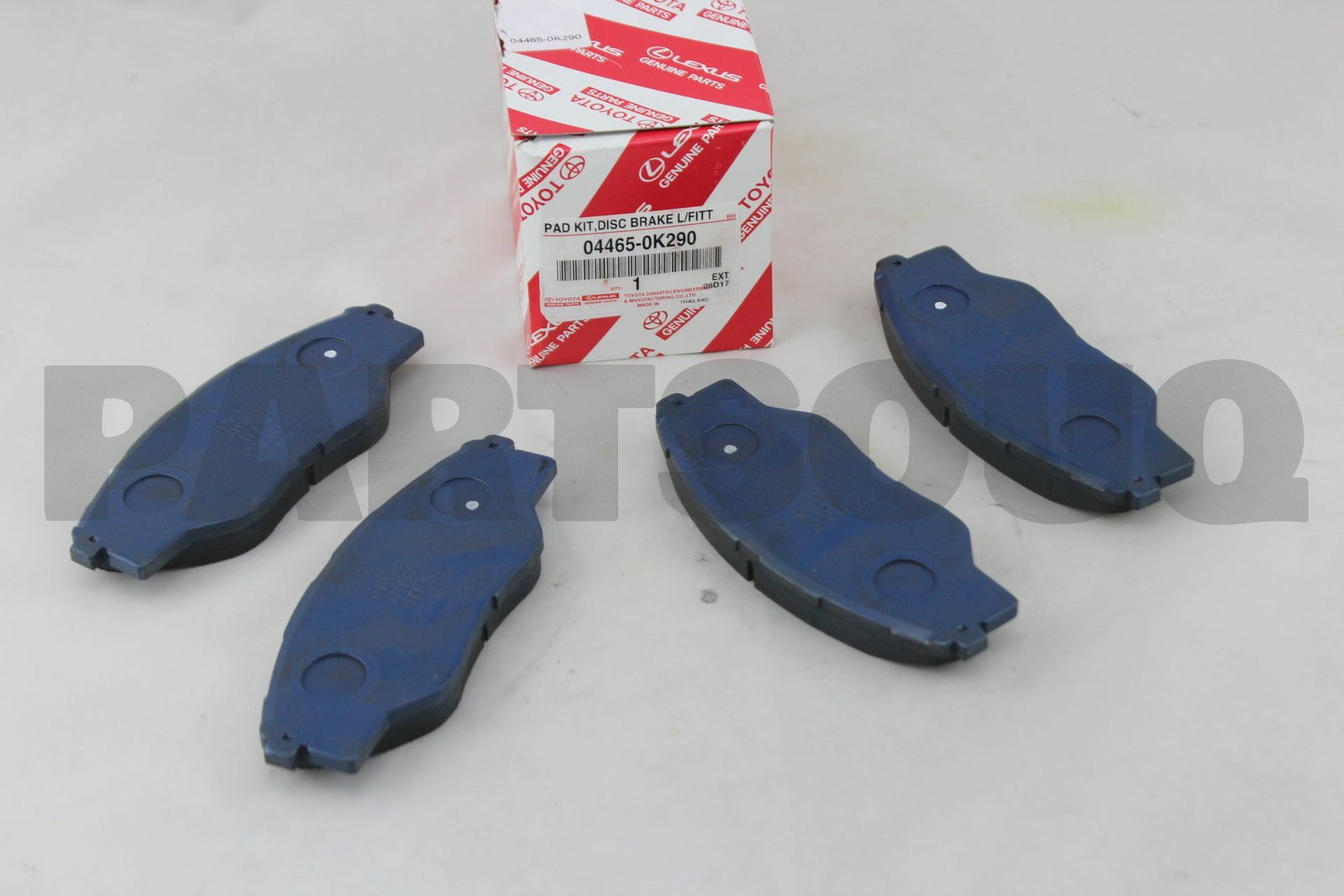 044650K290 Genuine Toyota PAD KIT, DISC BRAKE, FRONT 04465-0K290 | eBay