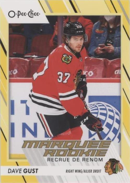 2023-24 O-Pee-Chee - Marquee Rookie David Gust #545 Yellow Border (RC ...