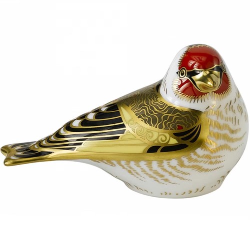 New In box Royal Crown Derby Goldfinch, 1st Quality, Bone China and 22k ...