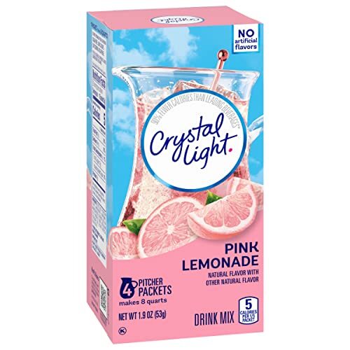 Crystal Light Sugar-Free Pink Lemonade Naturally Flavored Powdered ...