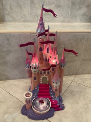 Disney Jakks Pacific Sleeping Beauty Castle Polly Pocket Playset Lights ...