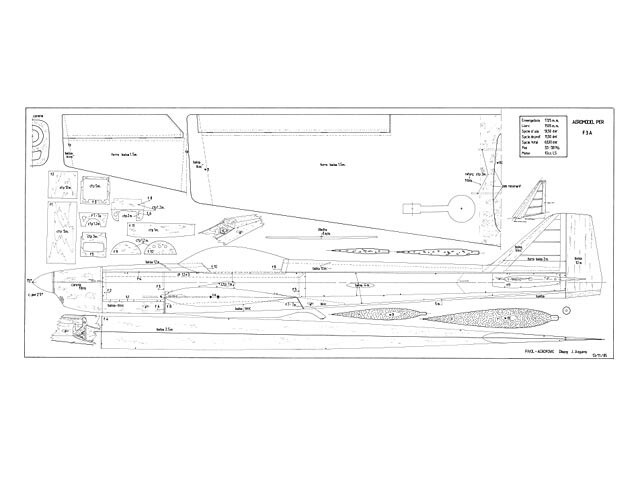Acrofovic Sport Champion 68" WS RC Model Airplane Printed Plans ...
